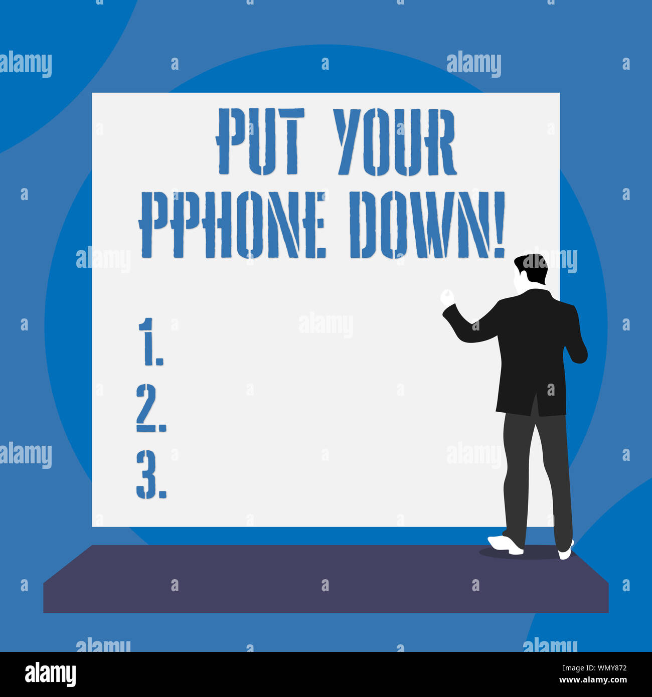 Text sign showing Put Your Phone Down. Business photo text end ...