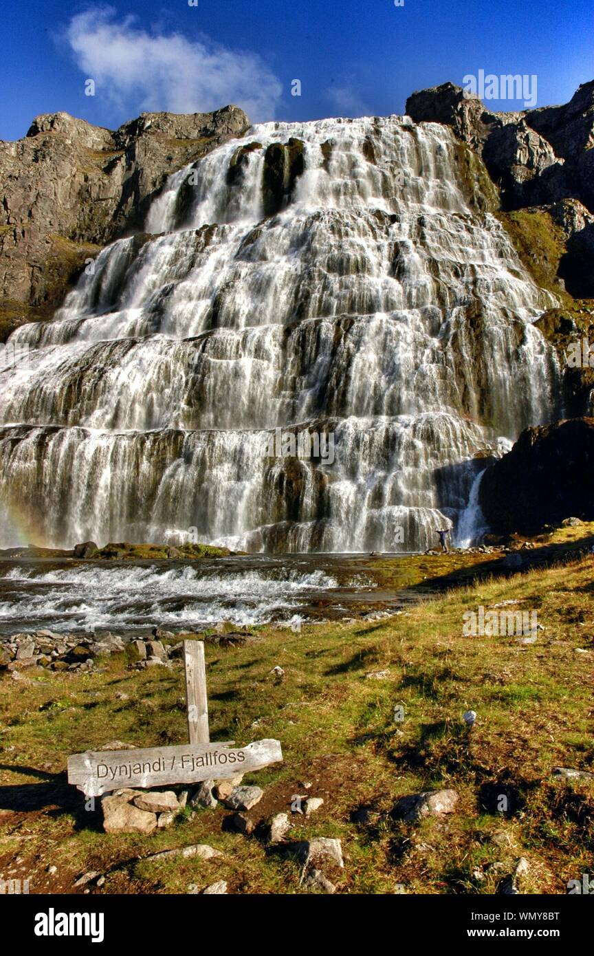 Falling water sign hi-res stock photography and images - Alamy