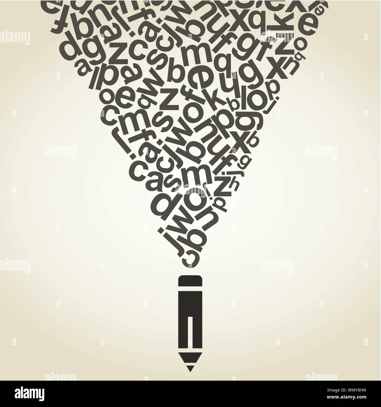 Letter a pencil2 Stock Vector Image & Art - Alamy
