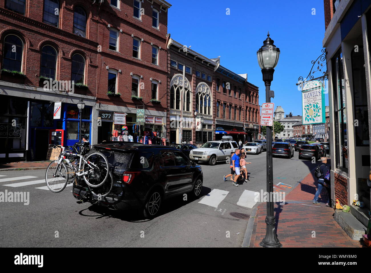 Fore Street.Old Port.Portland.Maine.USA Stock Photo - Alamy