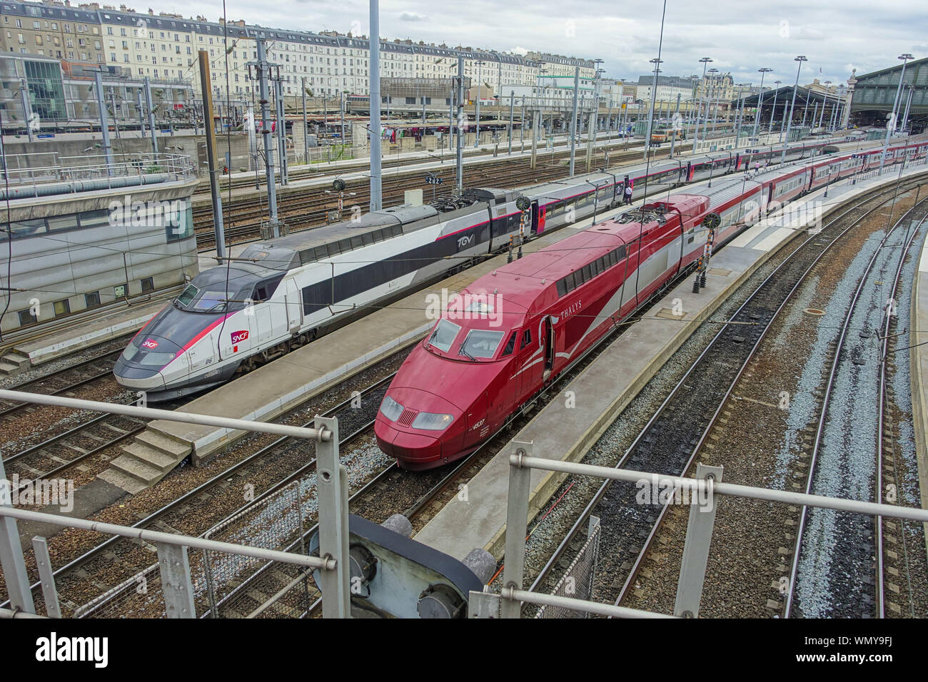 Paris, Gare du Nord, TGV und Thalys - Paris, Gare du Nord, TGV and Thalys Stock Photo - Alamy