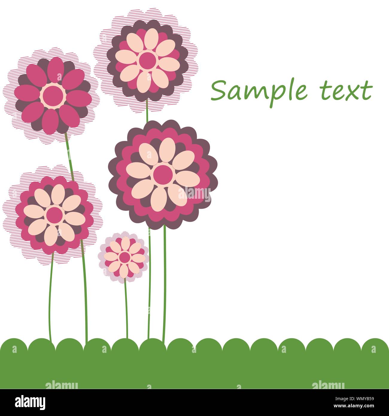 Lovely Spring Design with Flowers. Vector Illustration Stock Vector ...