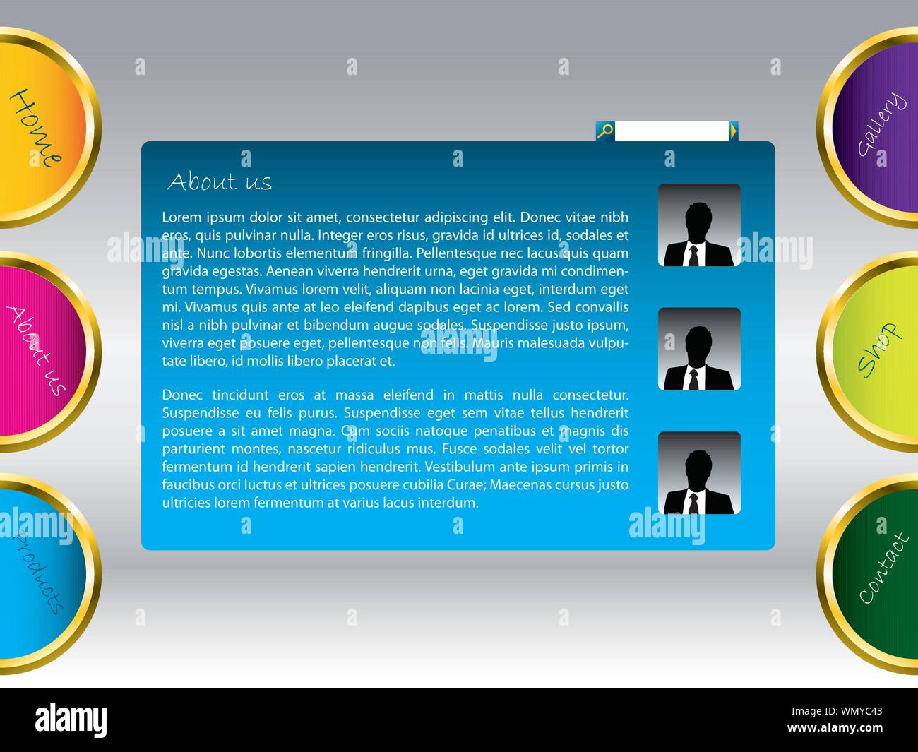 Colored web template Stock Vector Image & Art - Alamy