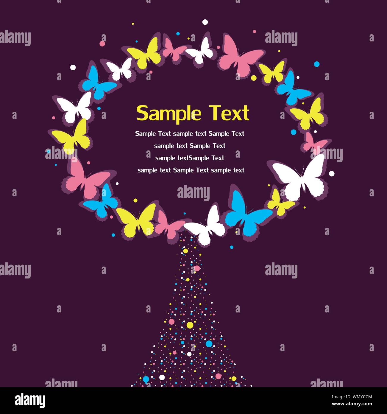 Abstract background with color tree. Vector illustration Stock Vector ...