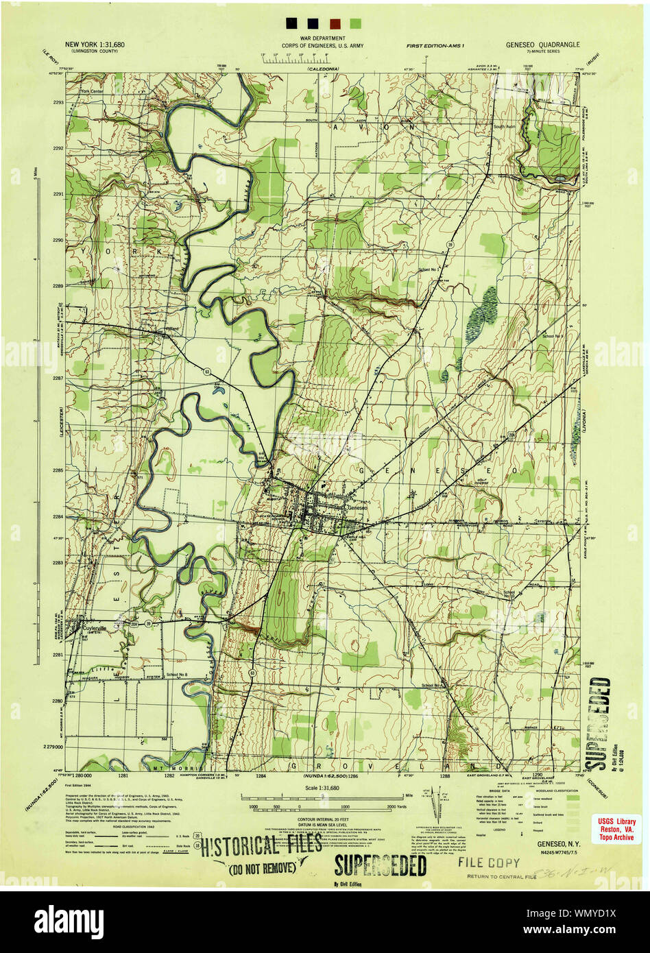 Map of geneseo hi-res stock photography and images - Alamy