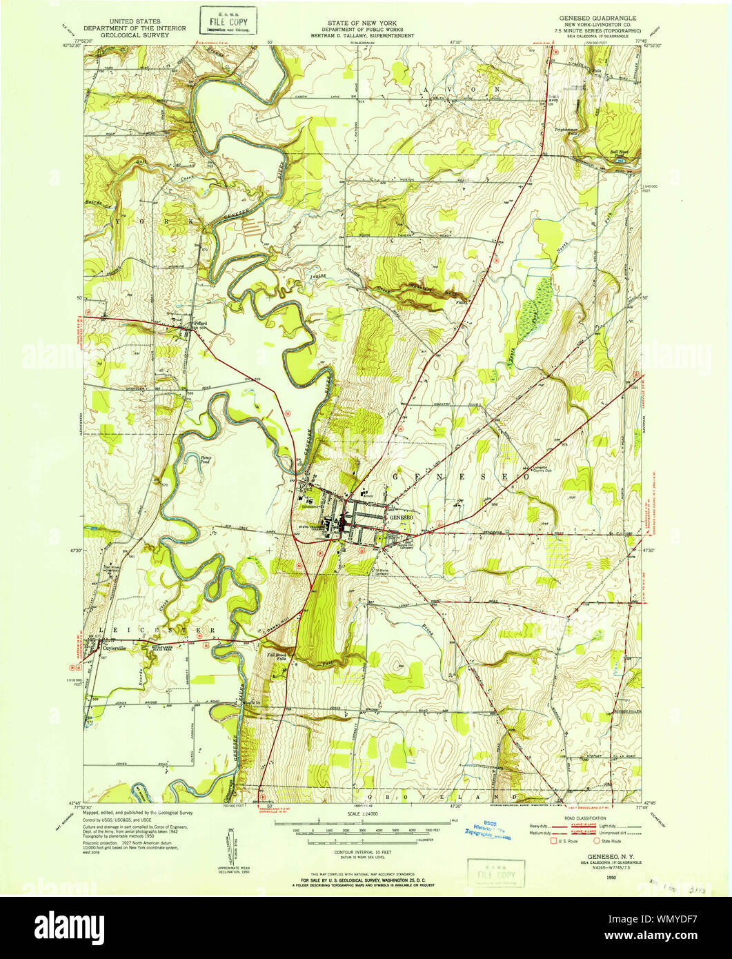 Map of geneseo hi-res stock photography and images - Alamy