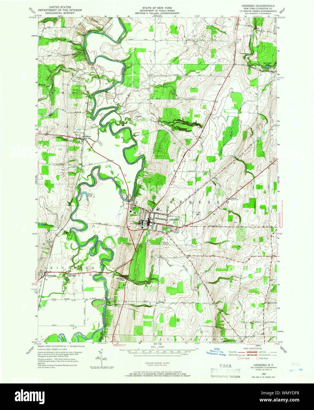 Geneseo map hi-res stock photography and images - Alamy