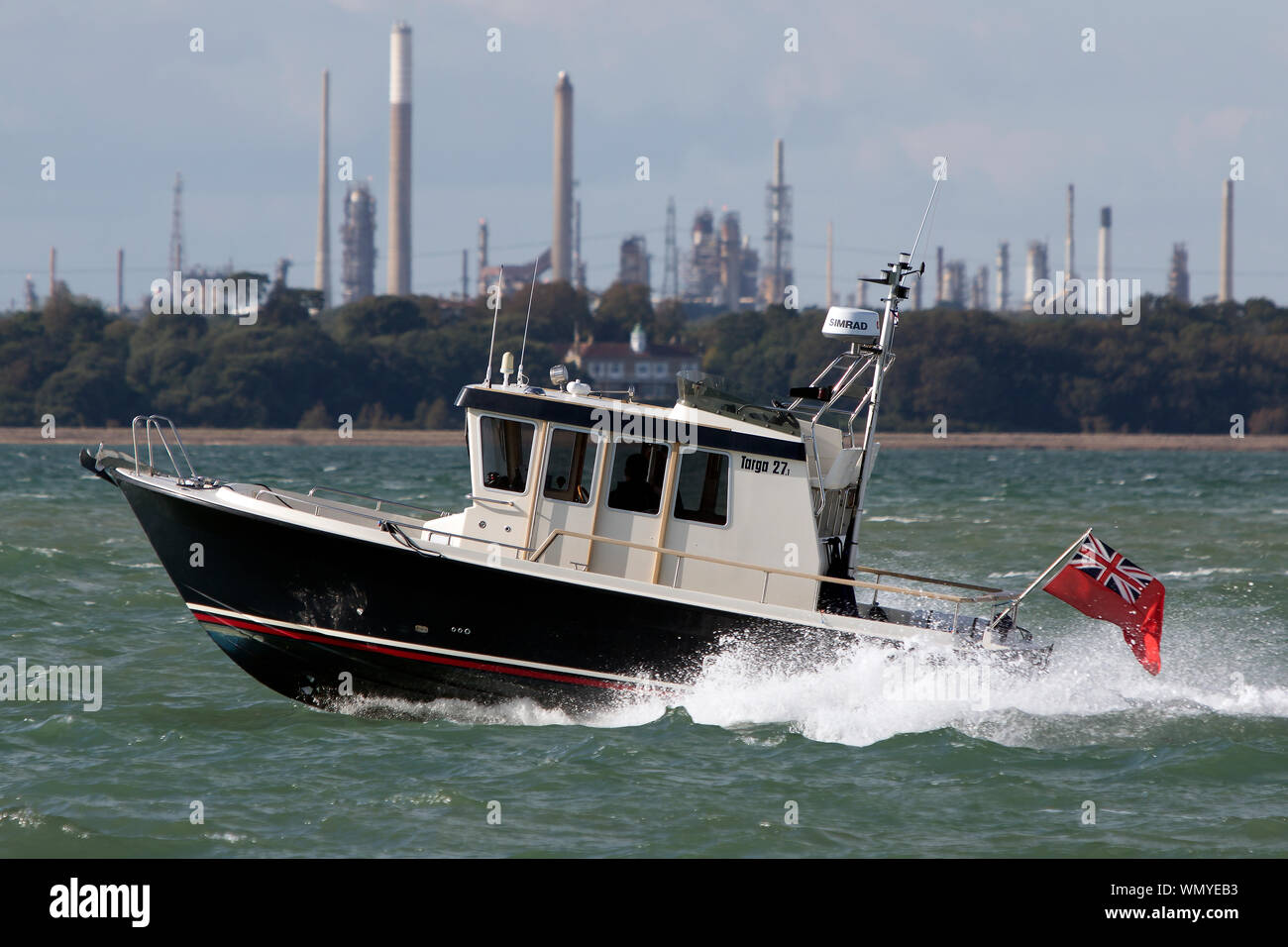 Power,Work,Dive,Boat,Boating,Targa,27.1,Fawley,Oil,refinery,The Solent ...