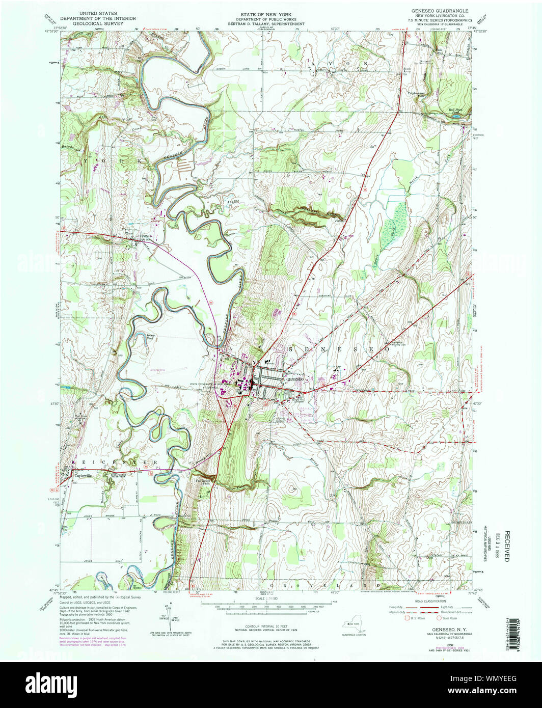 Map of geneseo hi-res stock photography and images - Alamy