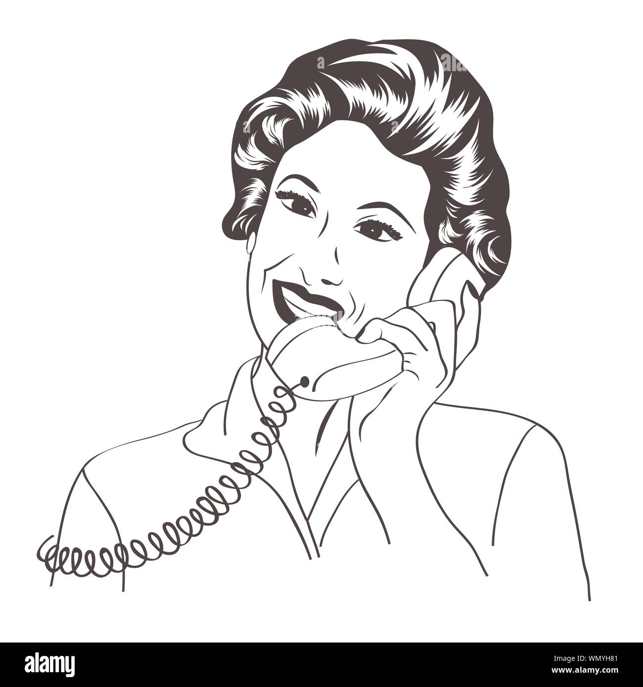 Female reporters Stock Vector Images - Alamy