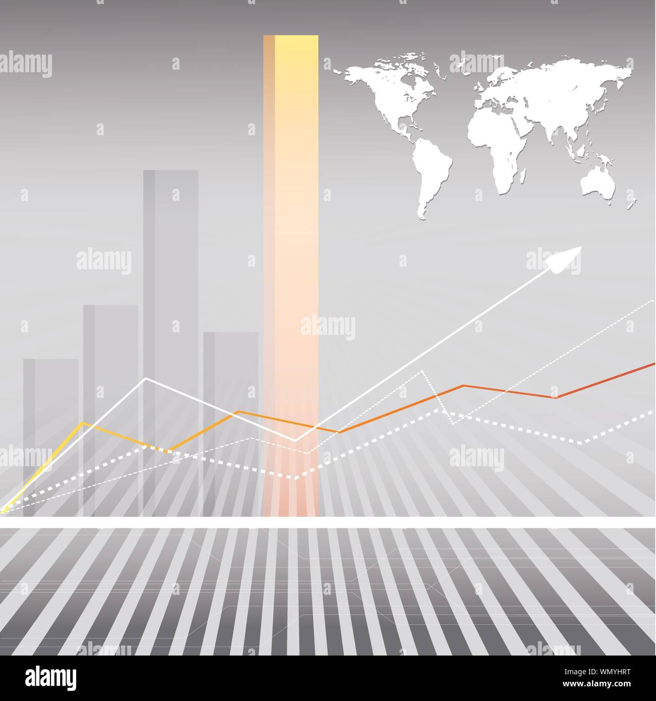 background with bar graphs Stock Vector Image & Art - Alamy