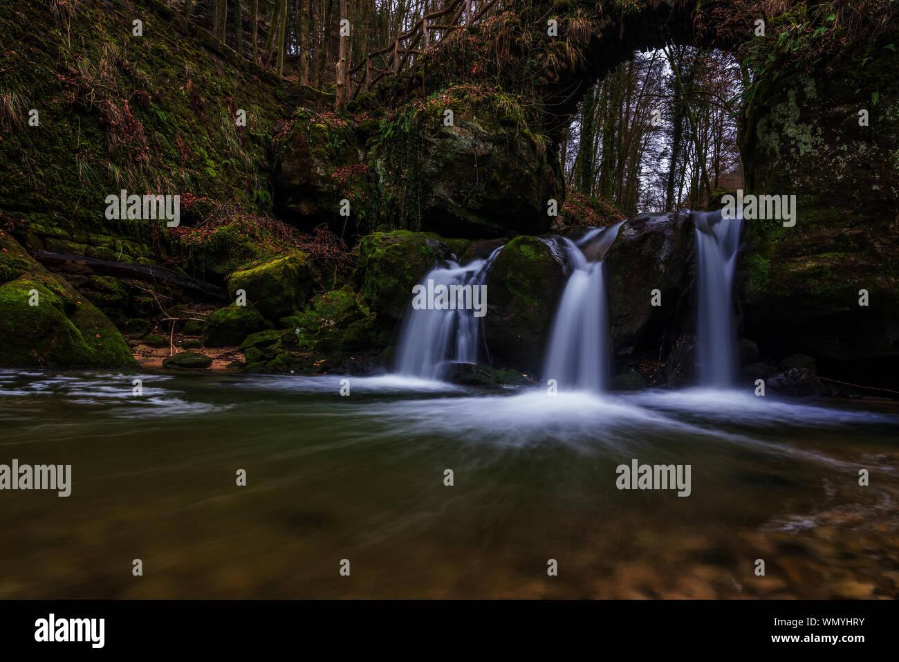 The Schiessentümpel is a small and picturesque waterfall on the Black ...