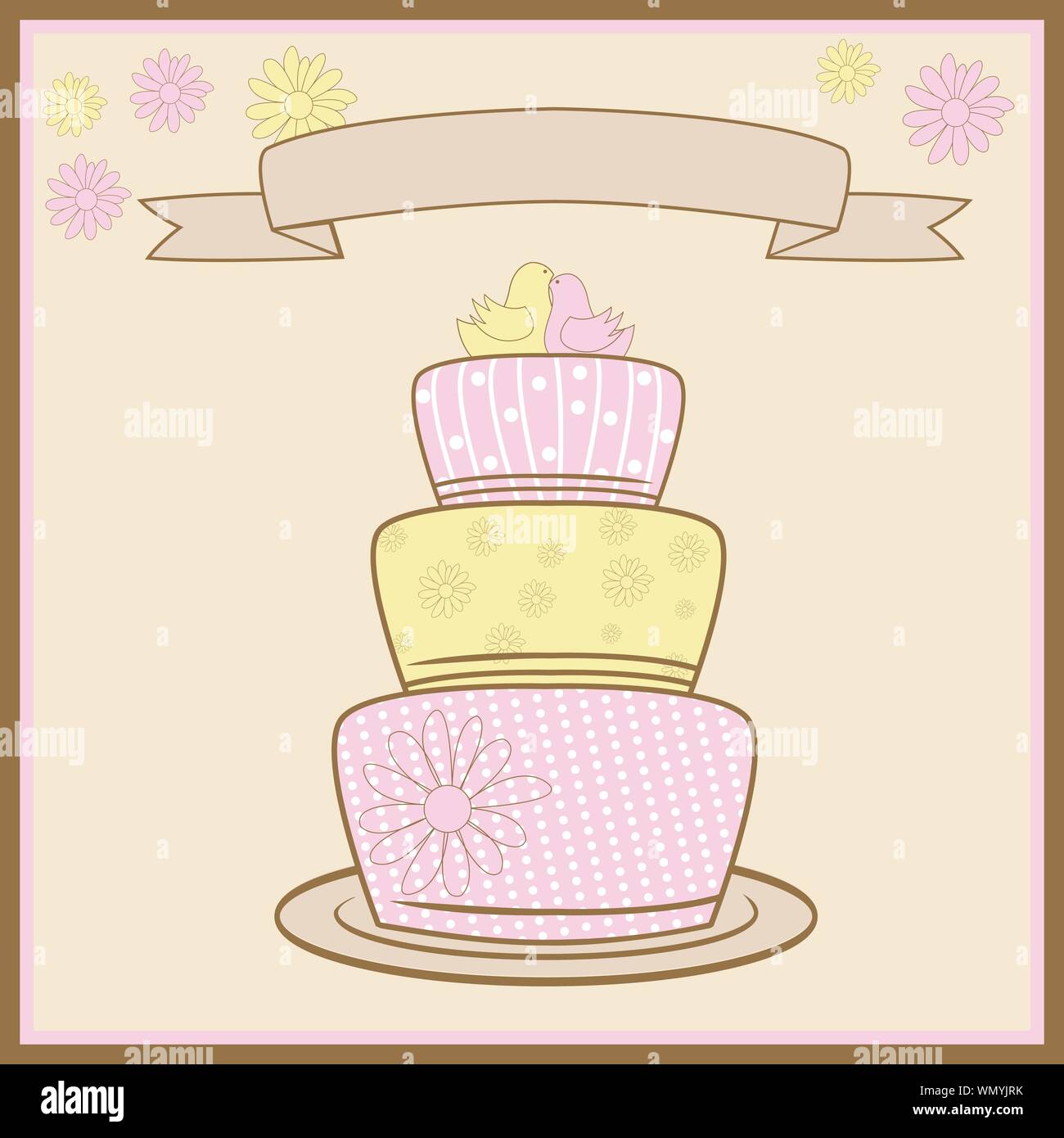 Tiered cake drawing hi-res stock photography and images - Alamy