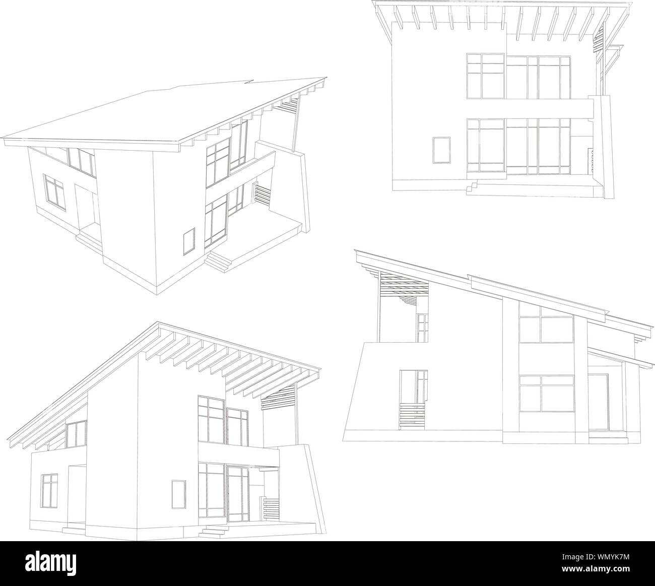 New development house home Black and White Stock Photos & Images - Alamy