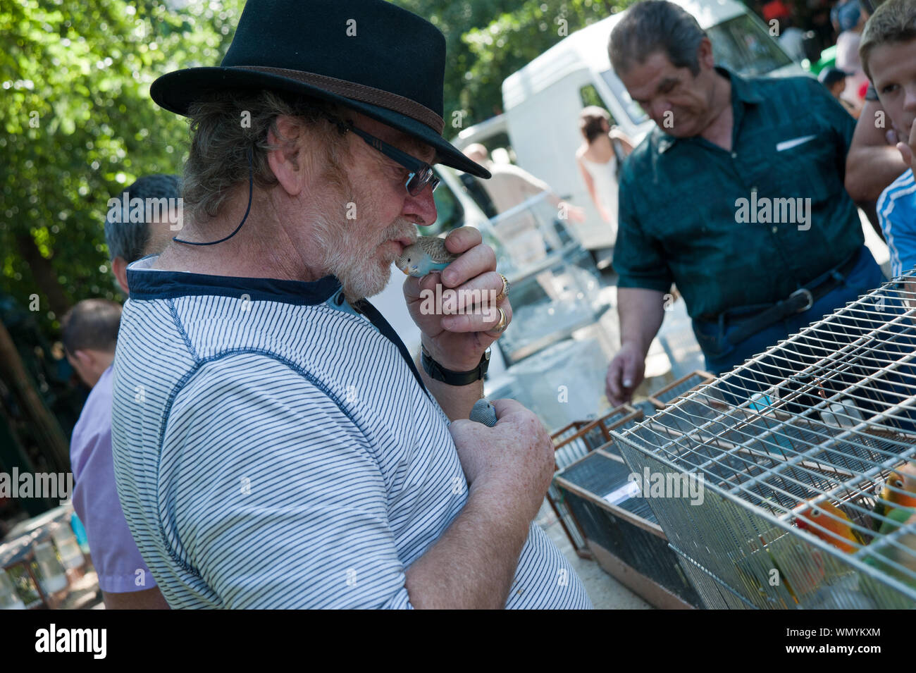 Paris, Ile de la Cite, Vogelmarkt - Paris, Ile de la Cite, Bird Market ...