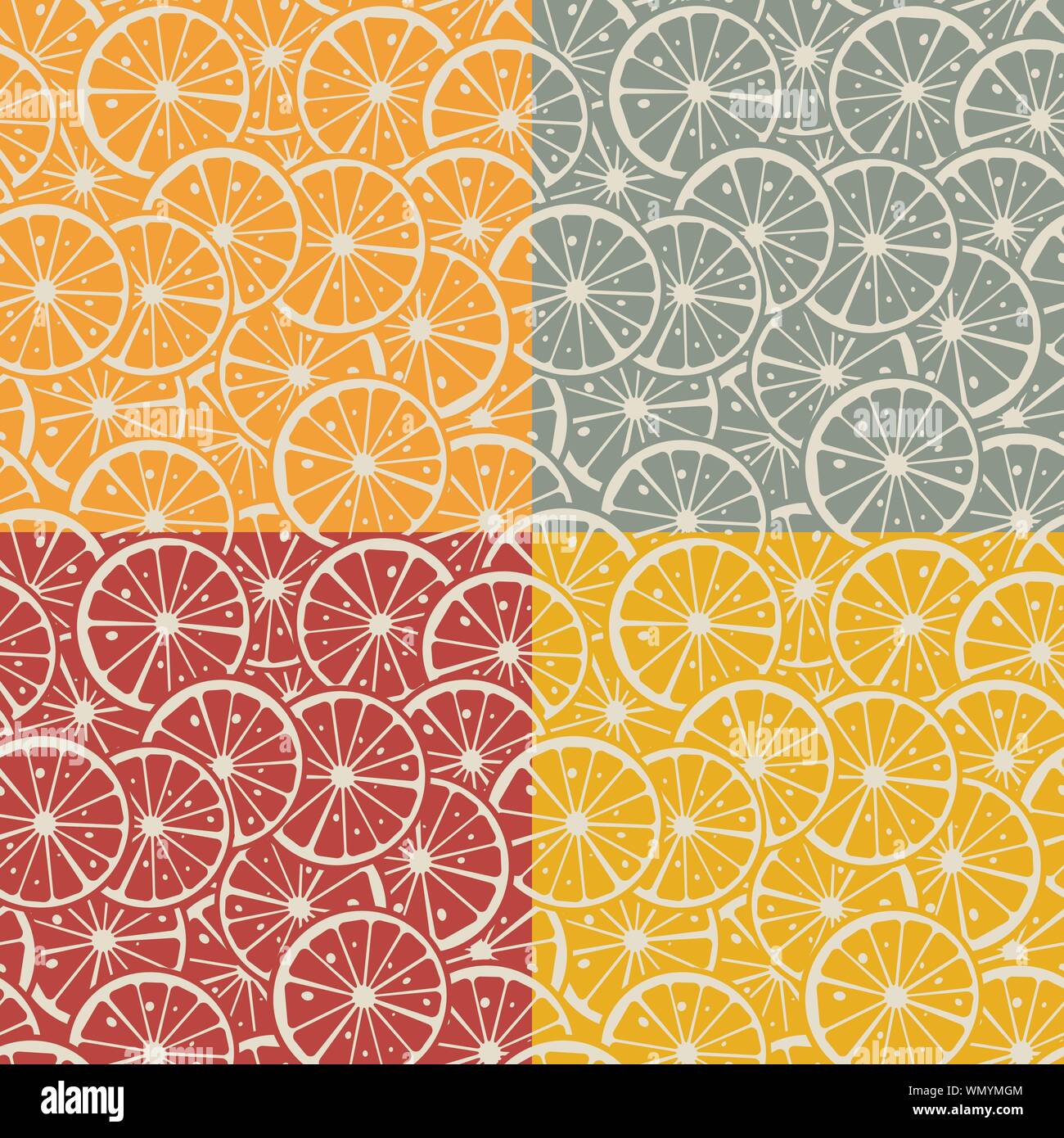 Citrus pattern collection Stock Vector Image & Art - Alamy