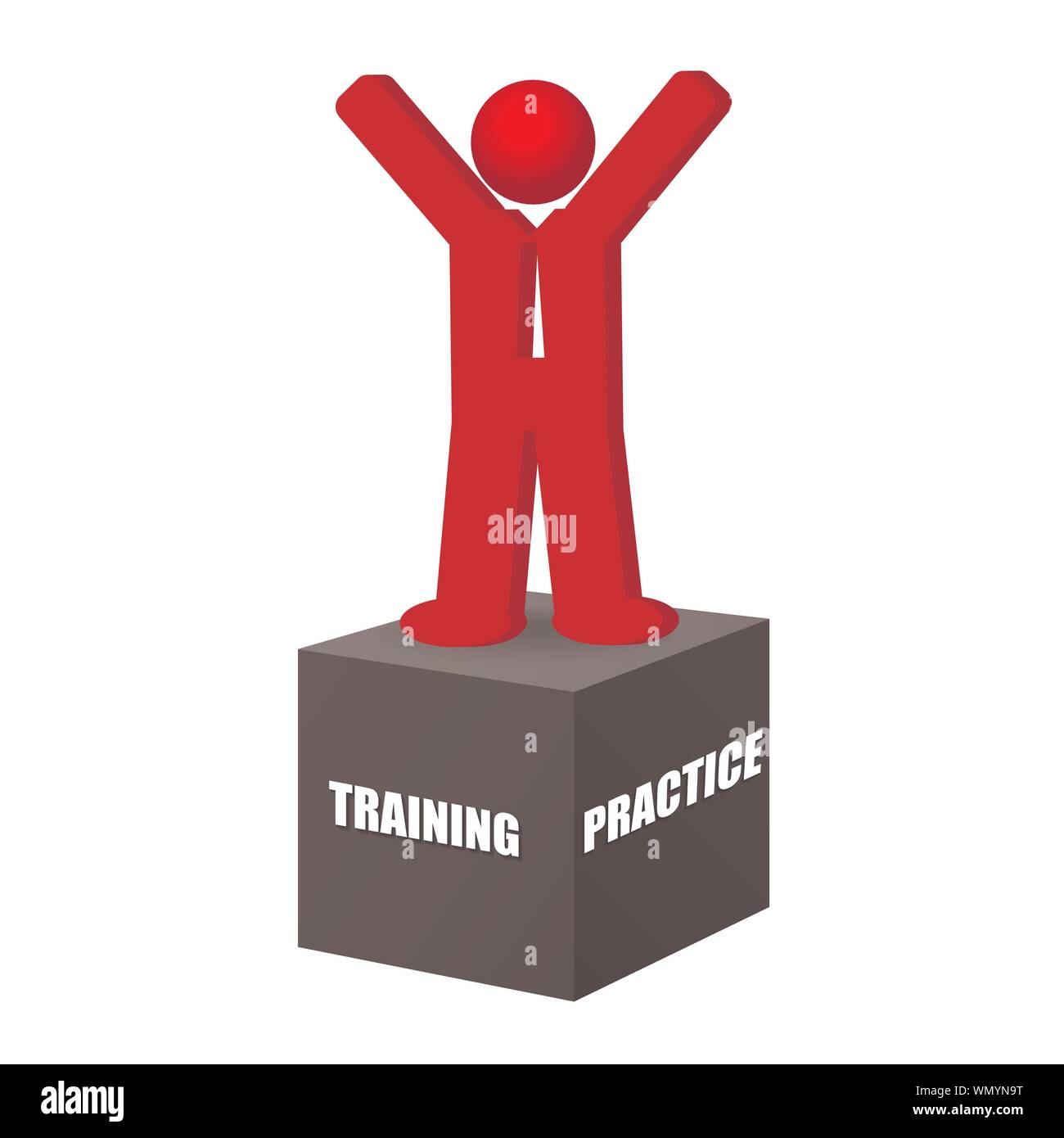 Cheerful professional celebrating success Stock Vector Images - Alamy