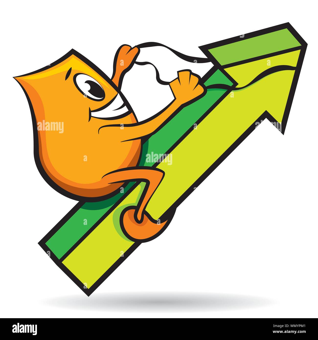 Cartoon character - riding arrow Stock Vector Image & Art - Alamy