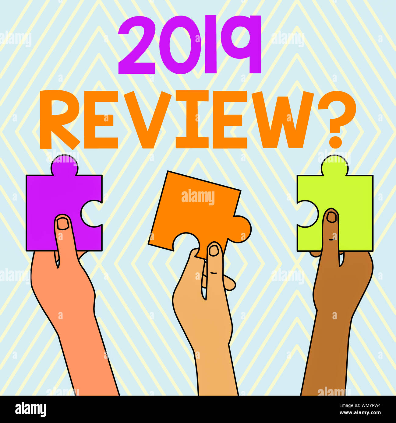 Text sign showing 2019 Review Question. Business photo text remembering ...