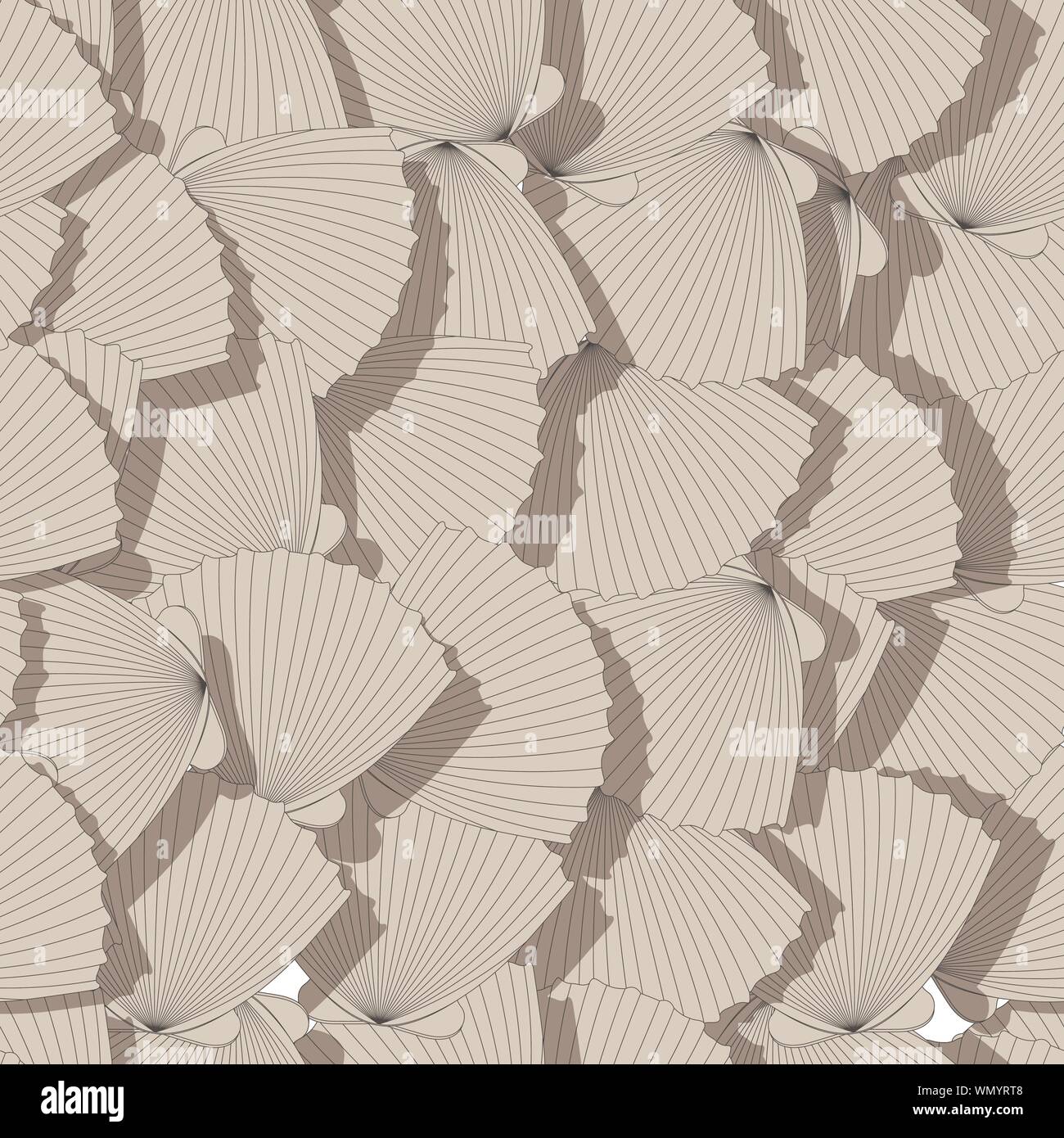 Sea shells pattern Stock Vector Image & Art - Alamy
