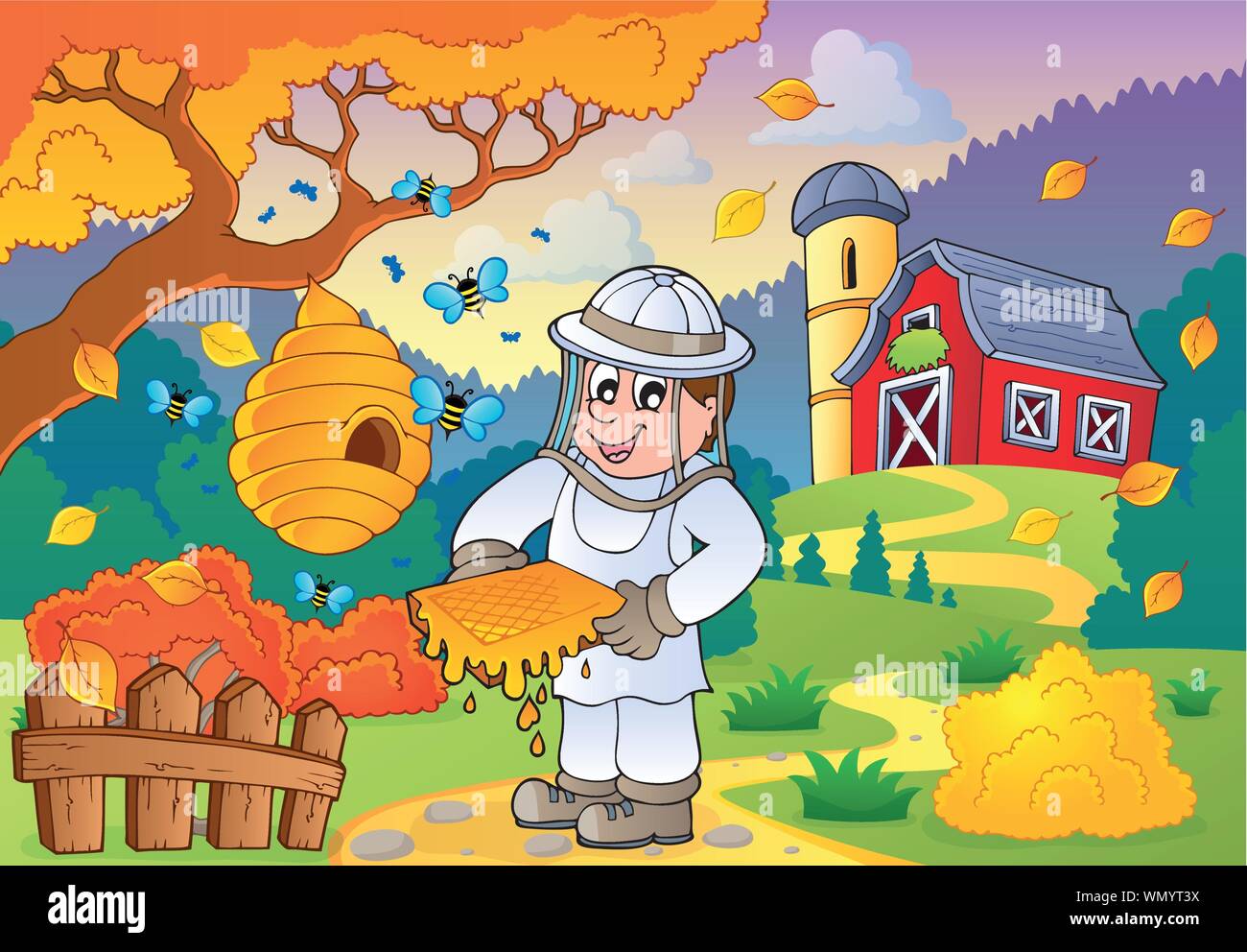 Autumn farm theme 1 Stock Vector Image & Art - Alamy