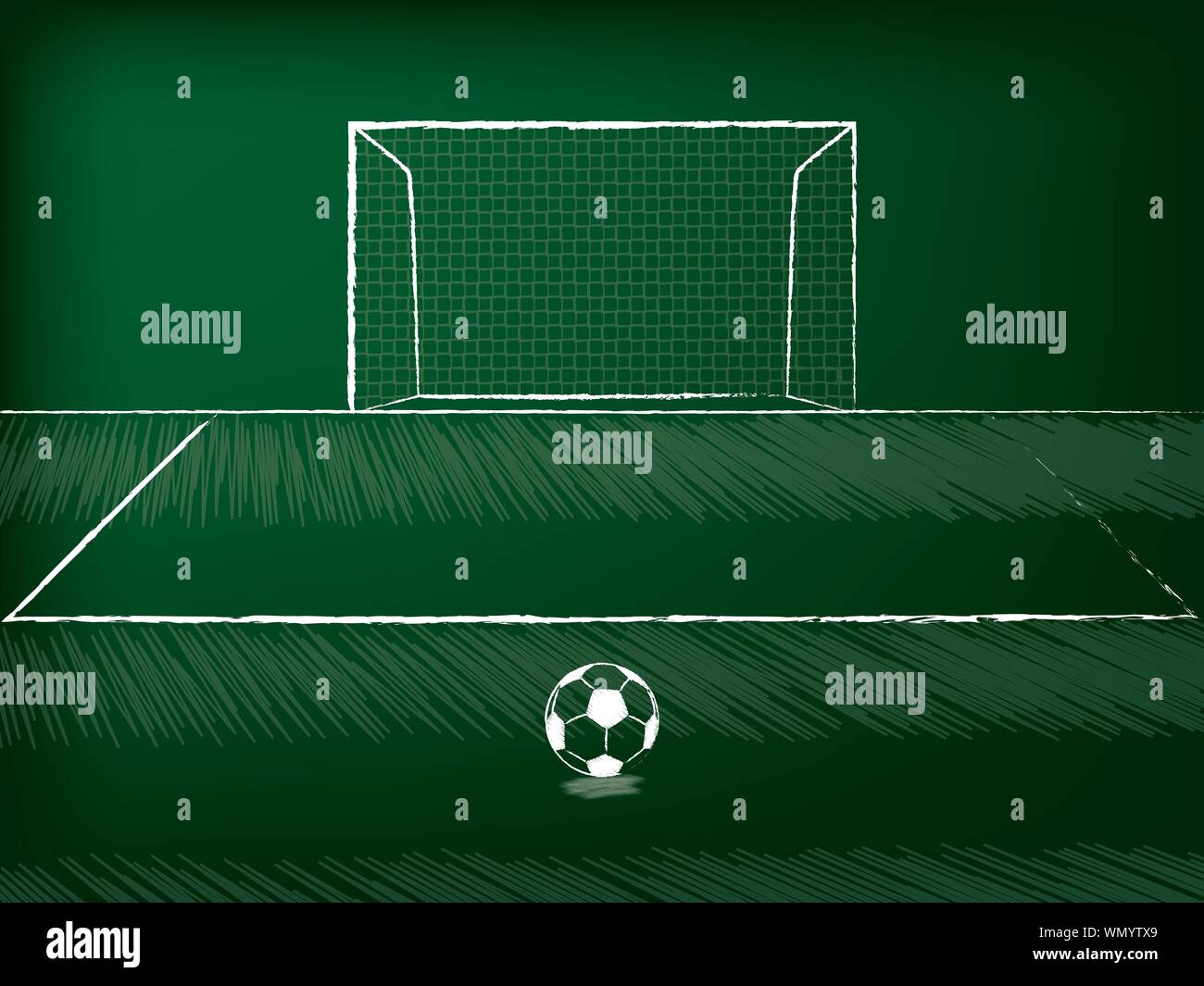 The free kick Stock Vector Images - Alamy