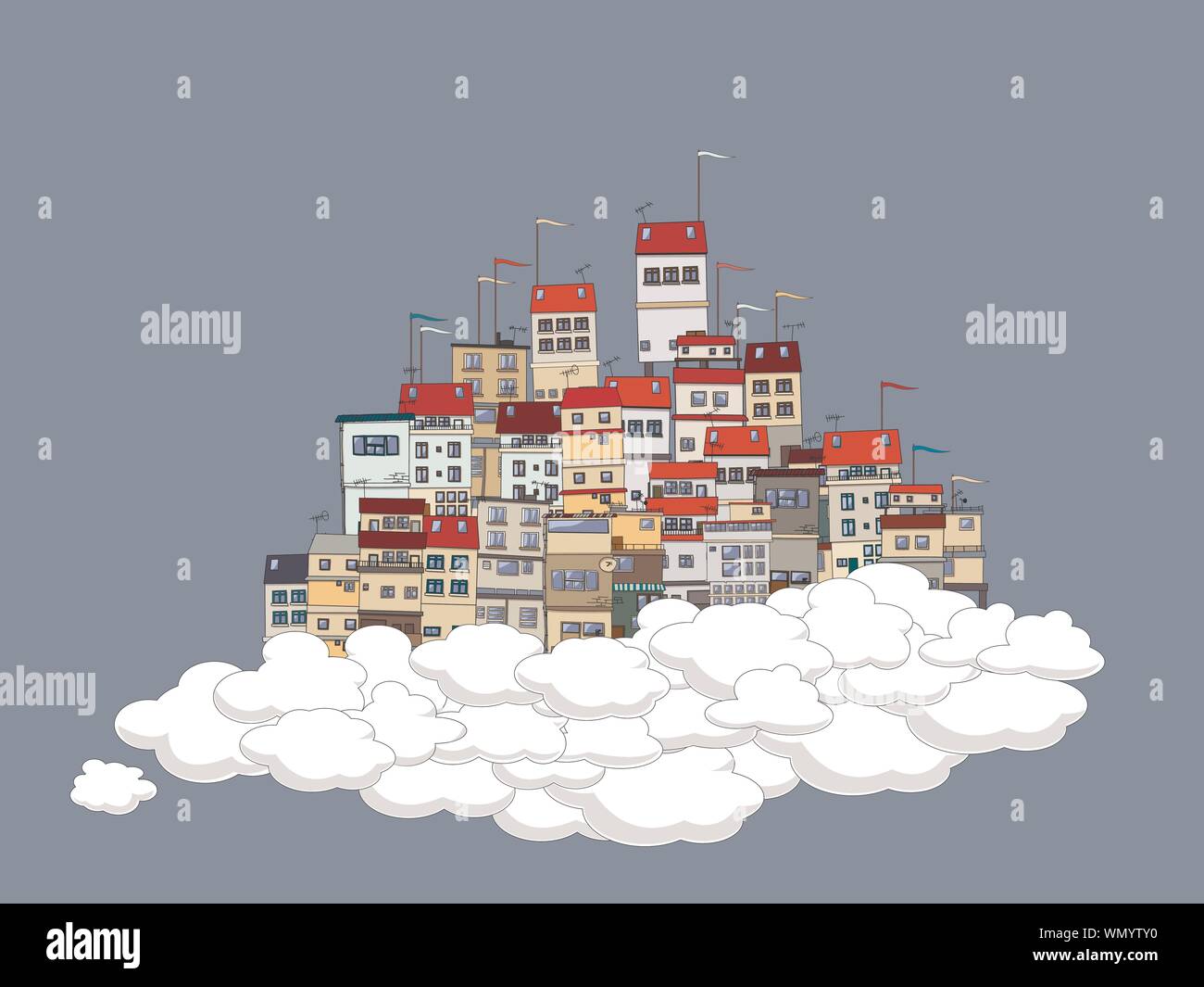 Flying brick cartoon Stock Vector Images - Alamy