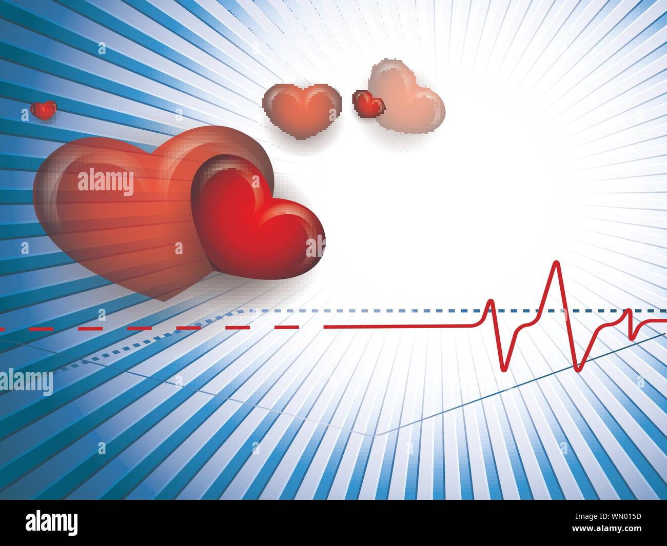 vector background with pulse Stock Vector Image & Art - Alamy