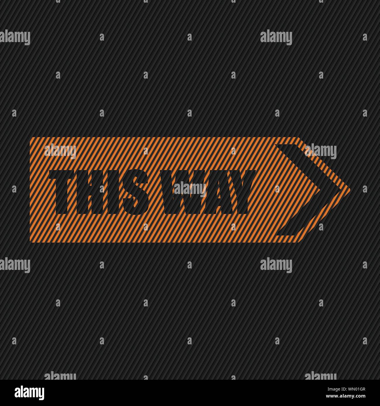 This way sign on black background Stock Vector Image & Art - Alamy