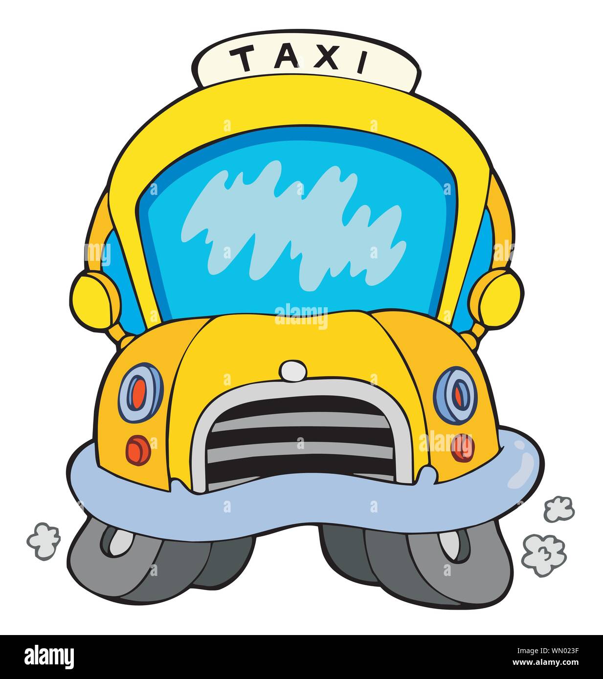 Cartoon taxi hi-res stock photography and images - Alamy