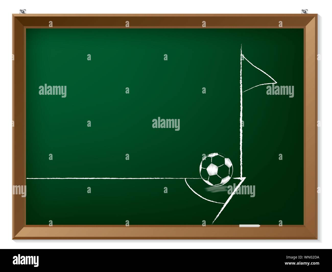 Football pitch corner flag Stock Vector Images - Alamy