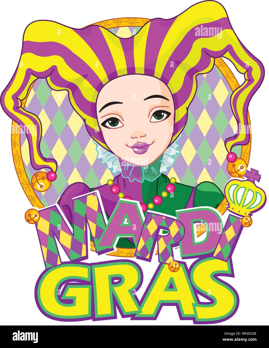 Mardi Gras harlequin design Stock Vector Image & Art - Alamy