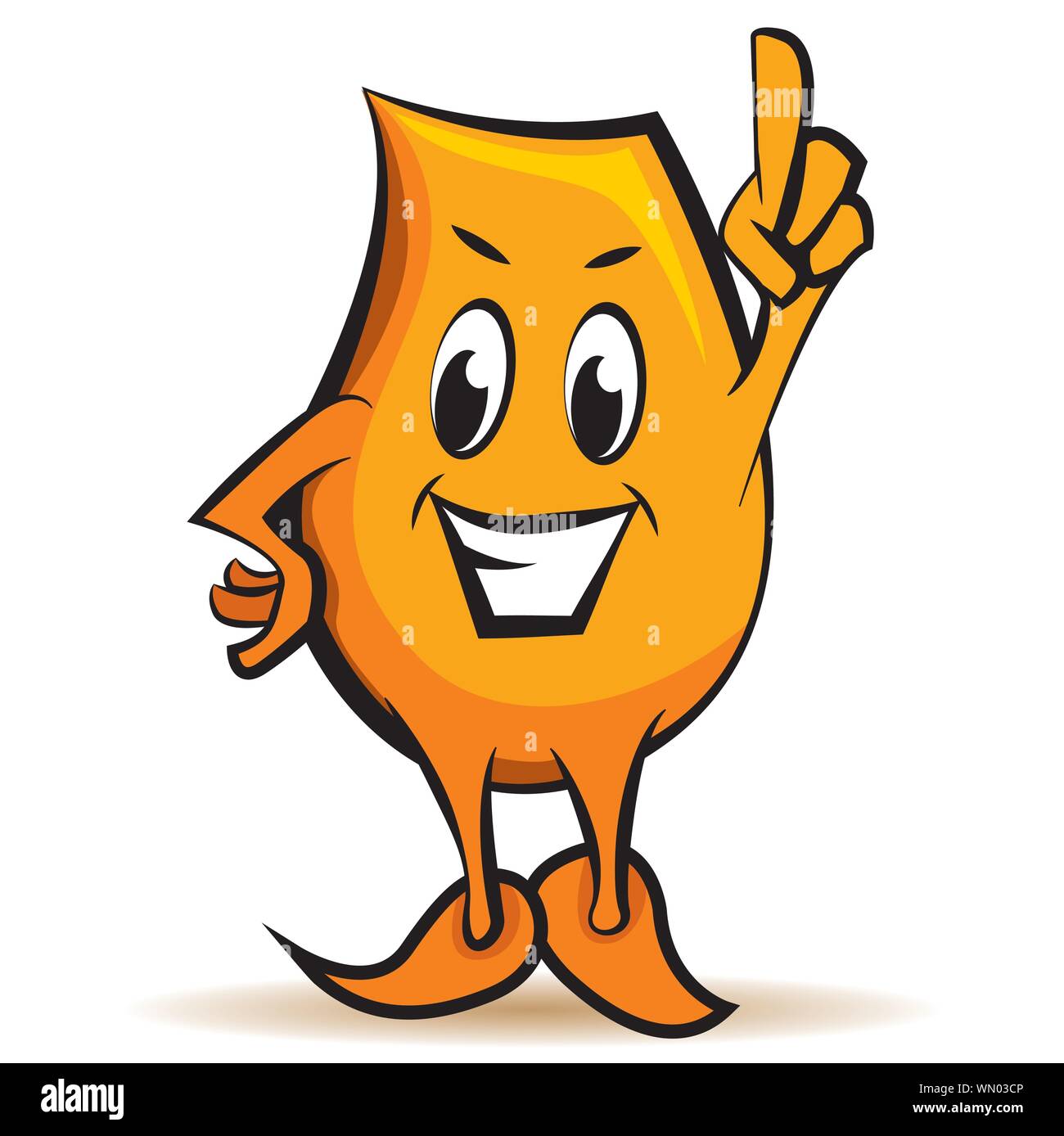 Cartoon character - attention sign Stock Vector Image & Art - Alamy