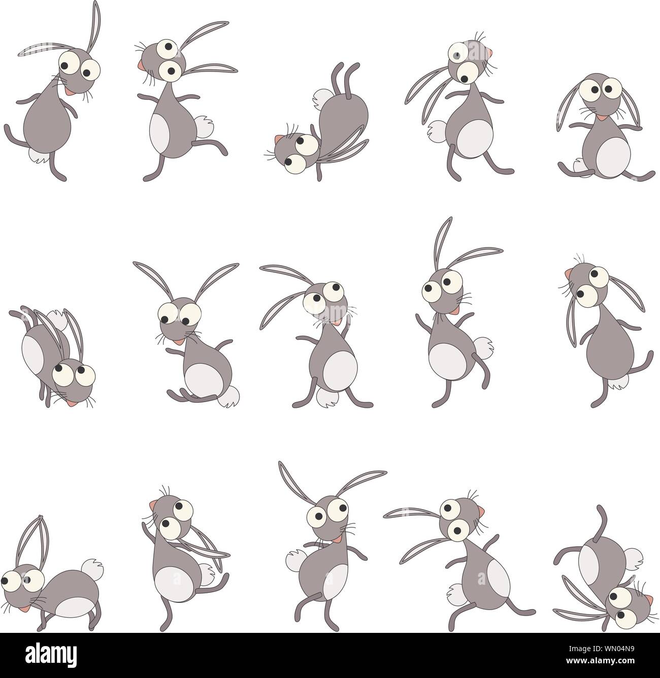 Dancing rabbits cartoon Stock Vector Image & Art - Alamy