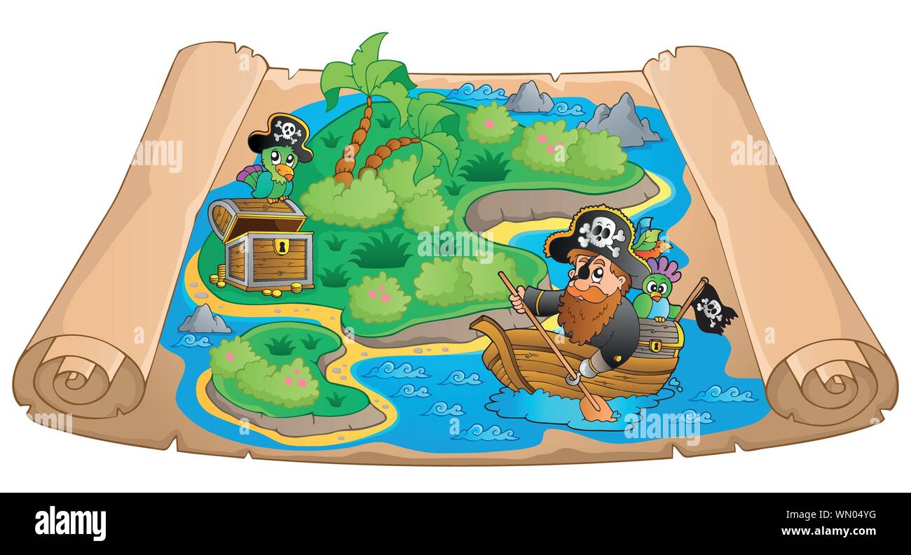 Theme treasure island Cut Out Stock Images & Pictures - Alamy