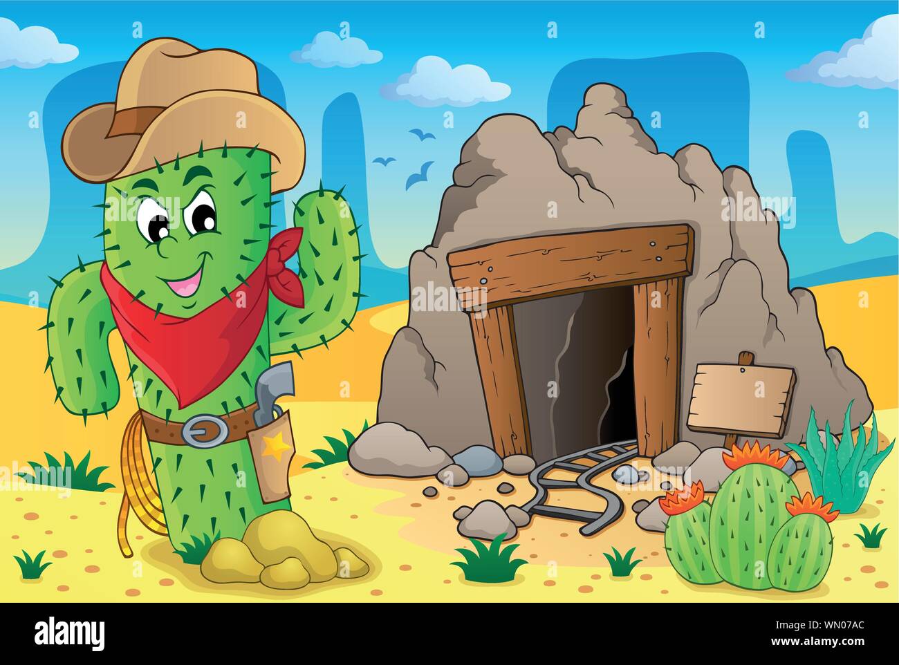 Old mine site Stock Vector Images - Alamy