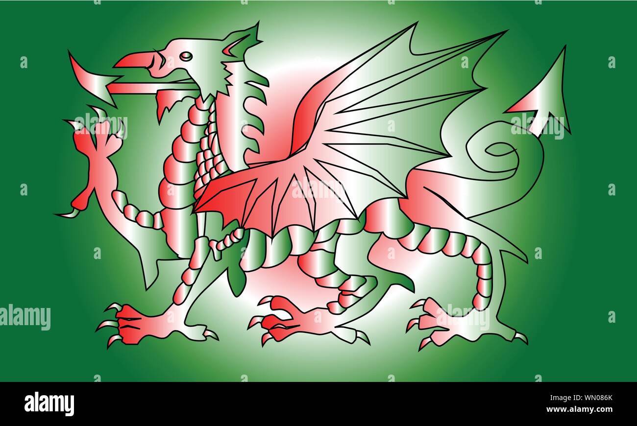Red White and Green Dragon Stock Vector Image & Art - Alamy
