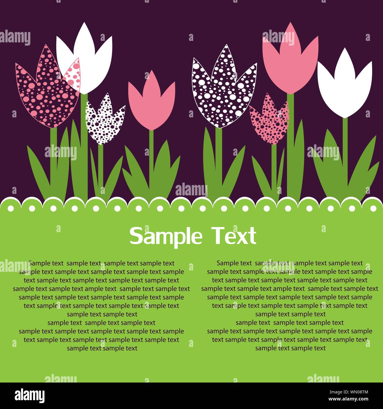 Background with flowers . Vector illustration Stock Vector Image & Art ...