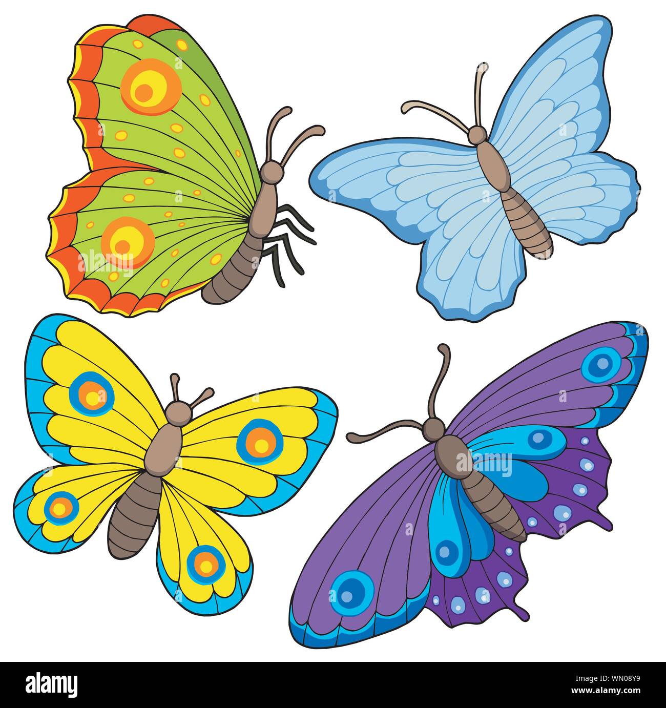 Butterfly collection 2 Stock Vector Image & Art - Alamy