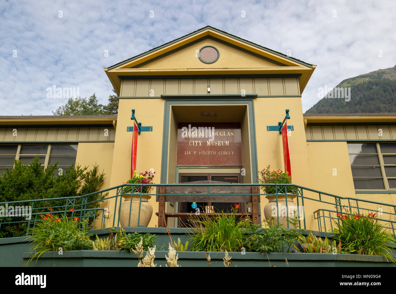 Juneau-Douglas City Museum in Juneau, Alaska is located at the corner ...