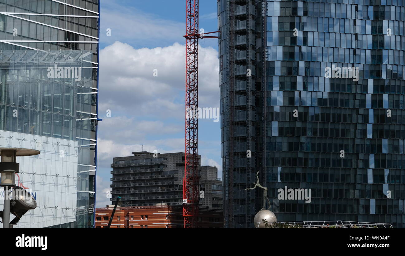 Construction Elevator on Tour Alto Stock Photo - Alamy