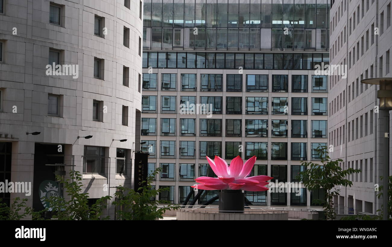Lotus flower building hi-res stock photography and images - Alamy