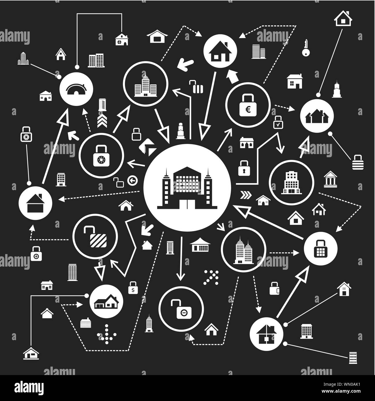 Chimney of the town house Black and White Stock Photos & Images - Alamy