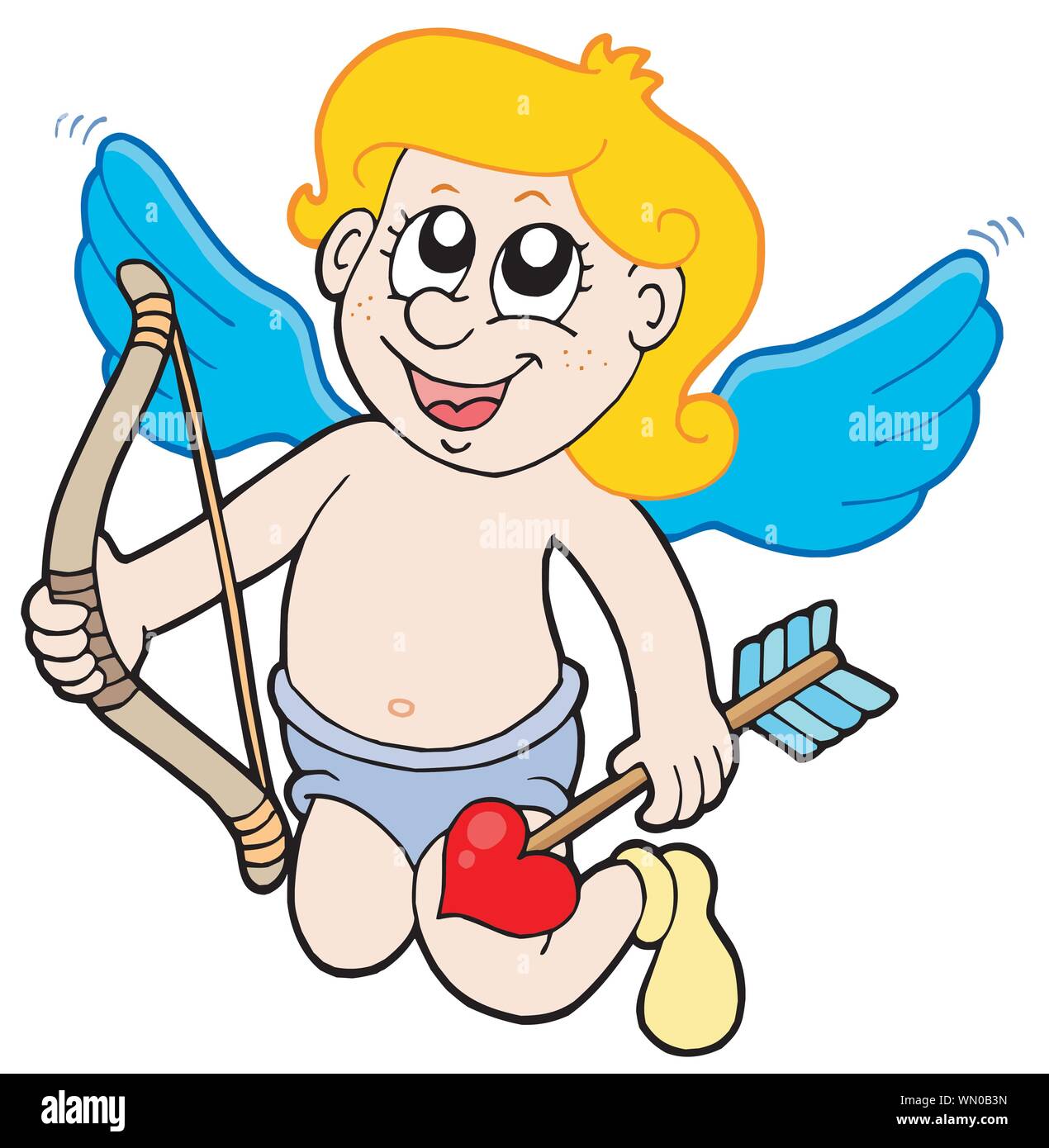 Small cupid with bow Stock Vector Image & Art - Alamy