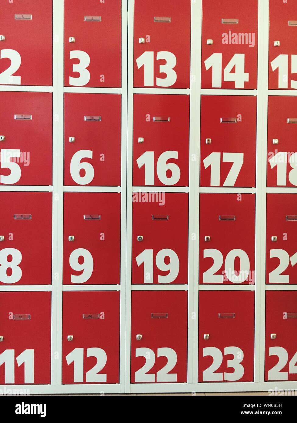 Locker numbers hi-res stock photography and images - Alamy