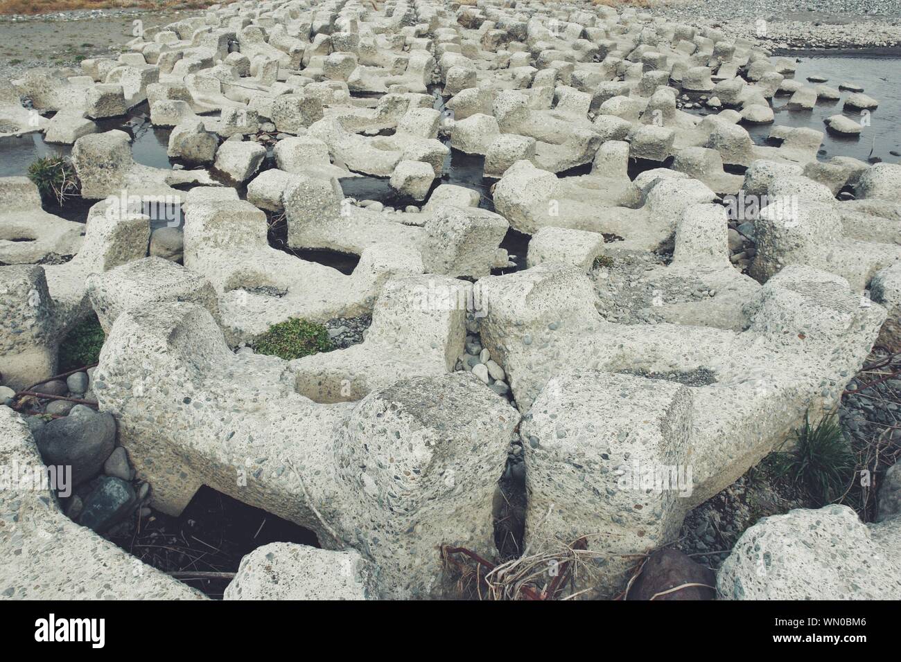 Weathered beach rocks hi-res stock photography and images - Alamy