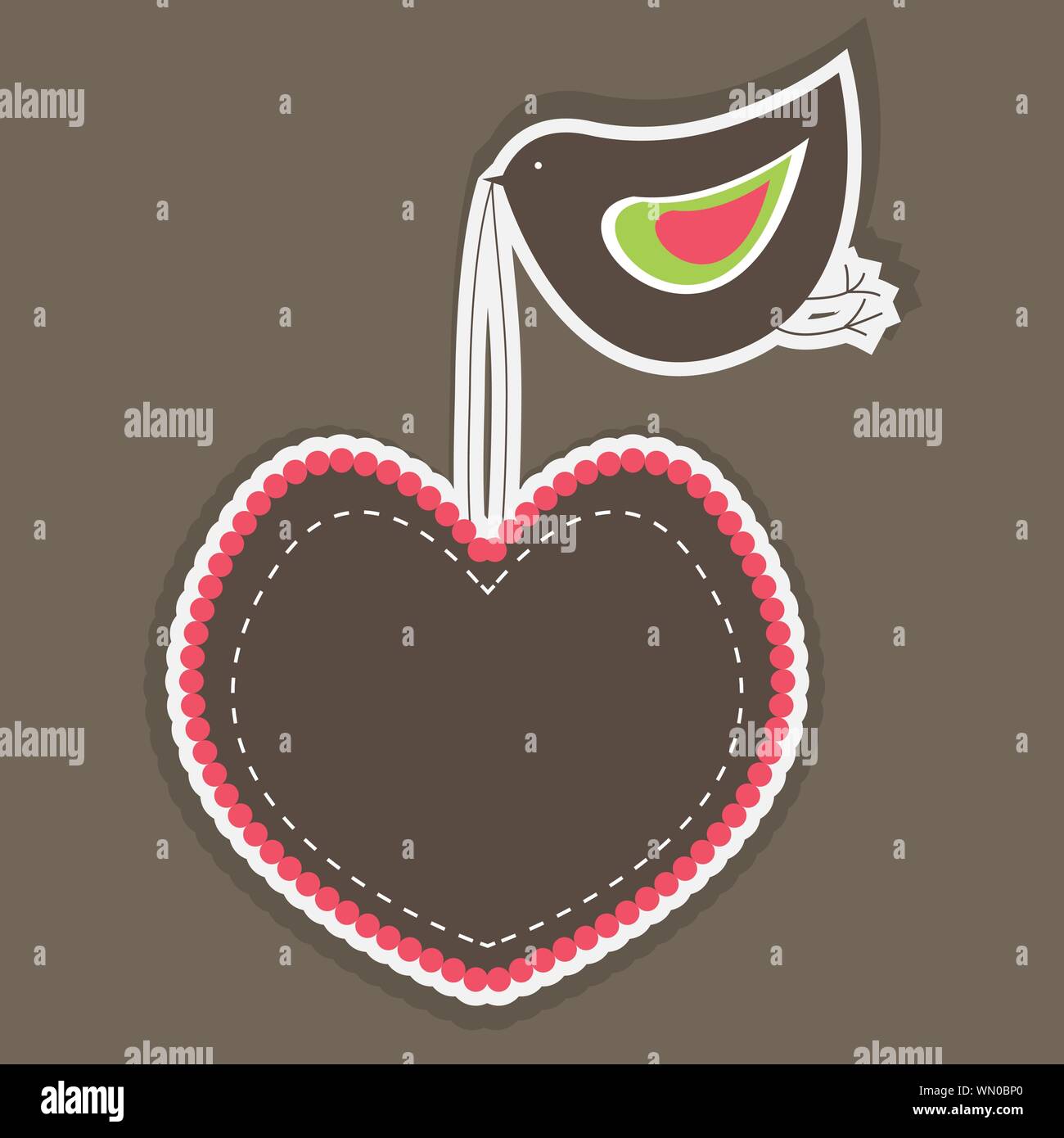 Heart Shaped banners. vector illustration Stock Vector Image & Art - Alamy