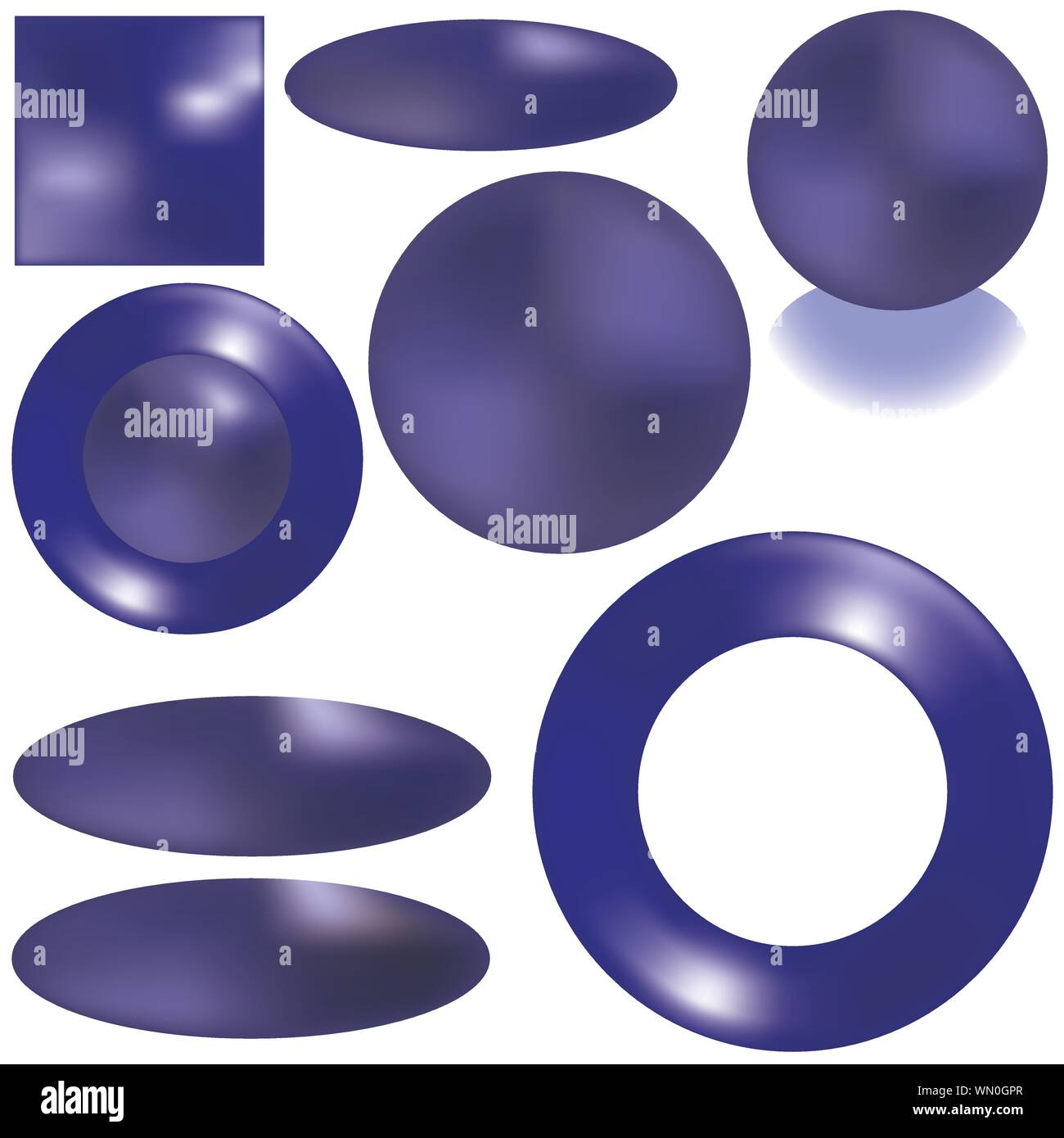 Oval ellipse banner icon Stock Vector Images - Alamy