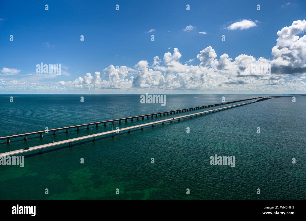 Aerial view seven mile bridge hi-res stock photography and images - Alamy