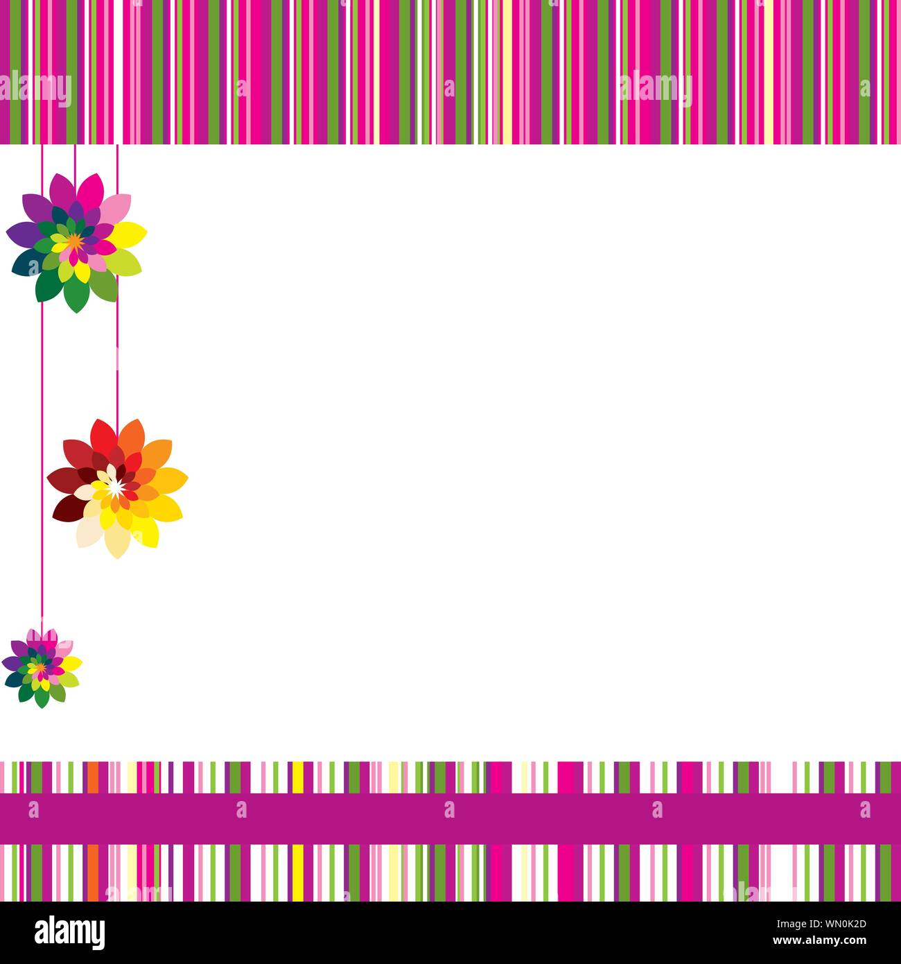 Beautiful vector background with flowers Stock Vector Image & Art - Alamy